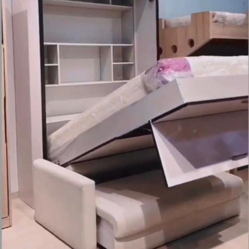 Jual engsel hidrolik wall bed ranjang lipat plus sofa HWB 150 vertical ...