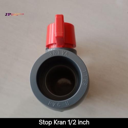 Jual Stop Kran / Ball Valve PVC 1 inch - Kab. Bogor - JP Elektrik Bogor | Tokopedia
