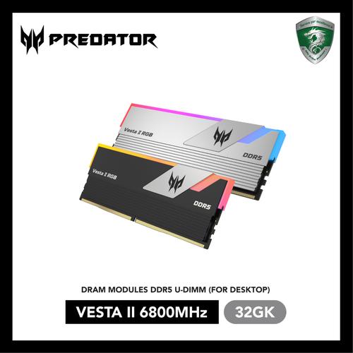 Promo PREDATOR VESTA II DDR5 6800 MHz RGB U-DIMM [Desktop RAM] - Hitam ...