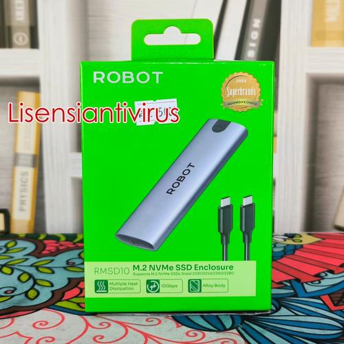 Jual Enclosure NVME Robot RMSD10 NVME M.2 10Gbps Casing SSD Type C to C ...