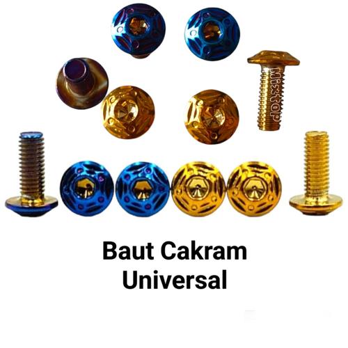 Jual Baut Piringan Cakram Drat 12 Universal Model Bintik Bintang Baut ...