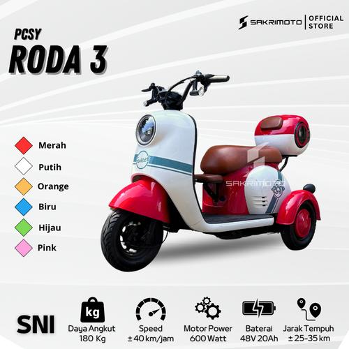 Jual Sepeda Motor Listrik Roda 3 murah Sepeda listrik Roda 3 600W ...