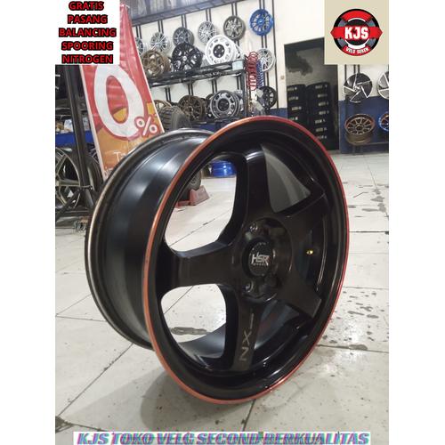 Jual JUAL VELG RACING SECOND VARIASI TYPE HSR KAILOLO RING 16 LEBAR 7 RATA PCD 4X100-4X114.3 PAS ...