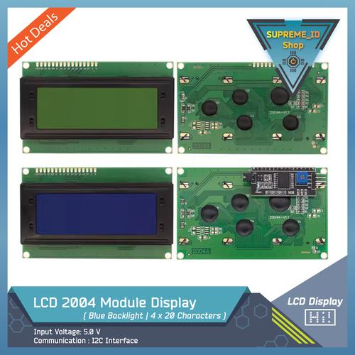 Jual LCD2004A 2004A I2C IIC LCD Display Monitor Module Blue Green Screen Backlight (20 x 4 ...