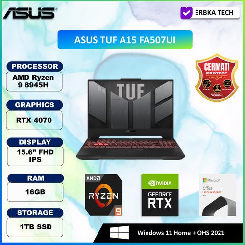 Jual Asus Tuf A15 FA507UI Ryzen 9 8945H RTX4070 8GB 16GB 1TB W11+OHS ...