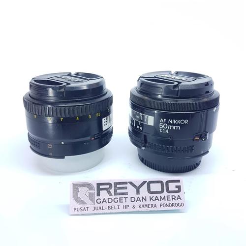 Jual LENSA nikon AFD 50mm f1.8 & AFD 50mm F1.4 lumayan mulus bergaransi - 50mm f1 8 - Kab ...
