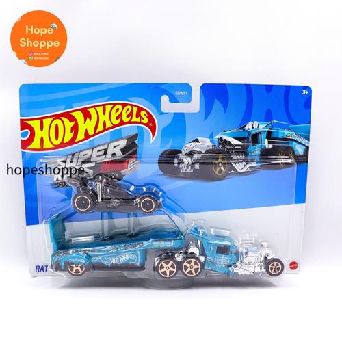 Jual Hot Wheels Super Rigs Rat Rig Diecast Trailer Original Mattel ...