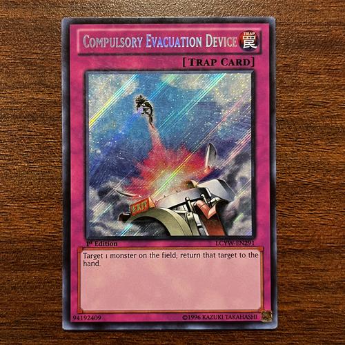 Jual YuGiOh Compulsory Evacuation Device LCYW Secret - TCG US - Kota ...