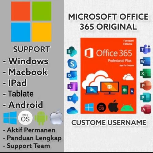 Promo Microsoft Office 365 Original Win/Mac/Android/Tab/Ipad Lifetime ...