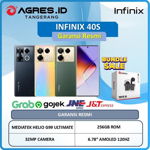 Promo INFINIX NOTE 40S 8GB 256GB HELIO G99 6.78" AMOLED 120HZ GARANSI ...