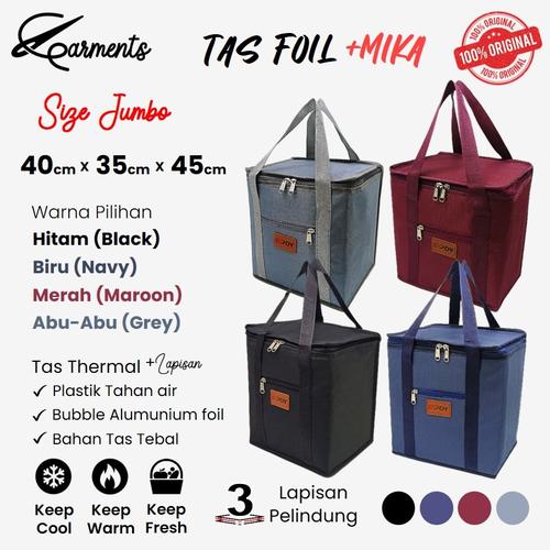 Promo Tas Penyimpanan Makanan Foil+Mika Size JUMBO 40cm x 35cm x 45cm ...