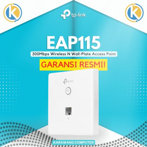 Jual TP-LINK EAP115-WALL 300MBPS WIRELESS N WALL-PLATE ACCESS POINT ...