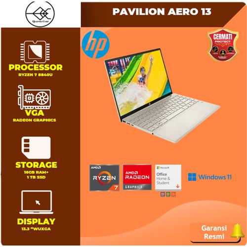 Promo HP PAVILION AERO 13 RYZEN 7 8840 16GB 1TB W11+OHS 13.3WUXGA IPS ...