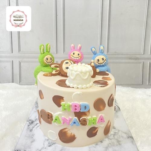 Jual custom kue ulangtahun tema labubu - 18cm, semi - Kota Tangerang ...