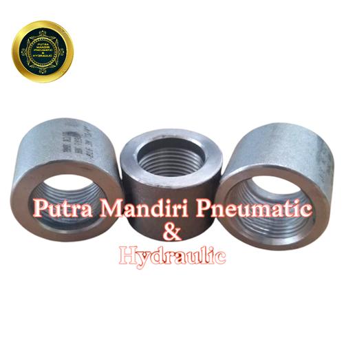 Jual Half Coupling Besi Class 3000 Drat NPT 2" inch Carbon Steel #3000 ...