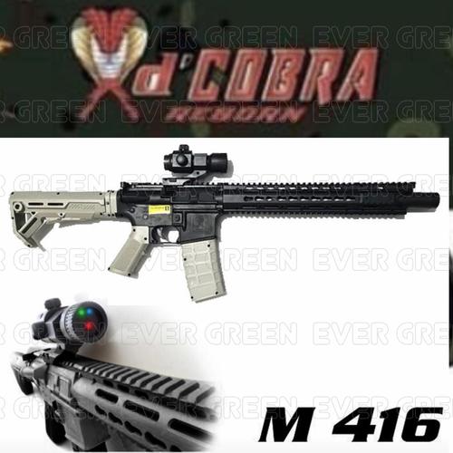 Jual Dcobra M416 Full Hitam + Lampu Laser (Mainan Tembakan SNI BB m 6 mm) - Kota Bandung ...