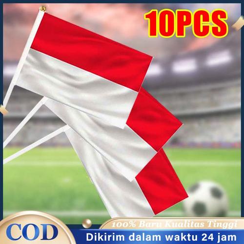 Jual Bendera Kemerdekaan 10pcs Bendera Bahan Kain Merah Putih Kain ...