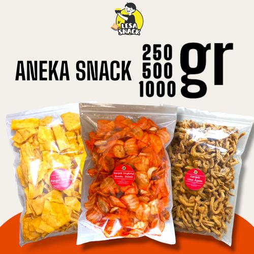 Jual Makanan Ringan Snack Kiloan Keripik Aneka Rasa Gurih Crispy ...