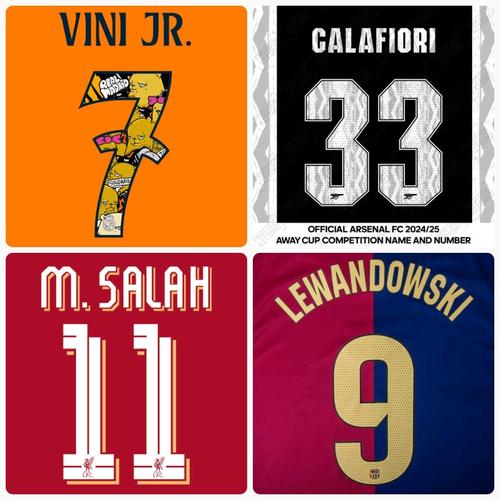 Jual CUSTOME NAMESET / PLAYER NAMA NOMOR PUNGGUNG PRINTING FONT ...