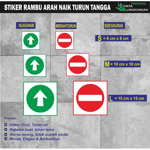 Jual Stiker Vinyl Rambu Arah Naik Turun / Rambu Arah - S Turun - Kab ...