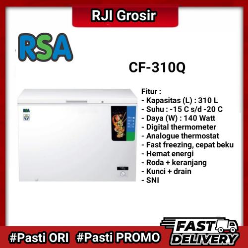 Promo CHEST FREEZER RSA CF 310 CHES FREEZER BOX PEMBEKU 300 LITER RSA ...