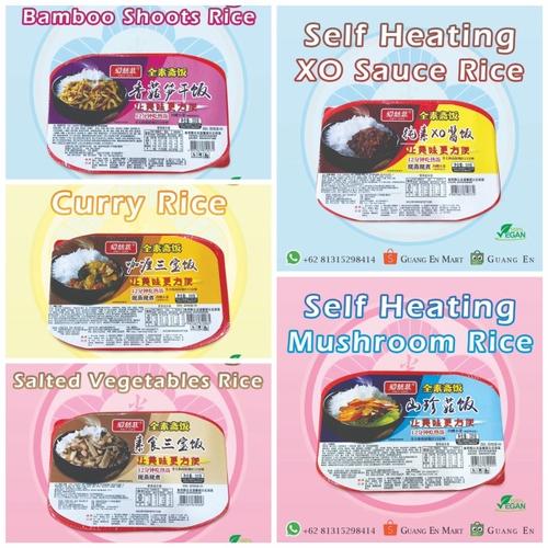 Jual Hotpot Claypot Self Heating Instant Rice Vegan Nasi Instan ...