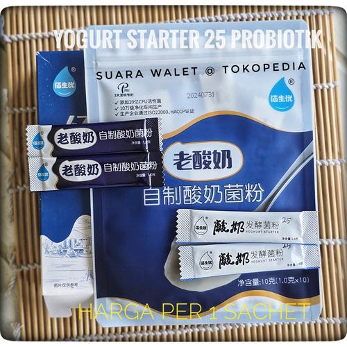 Promo YOGURT STARTER BIBIT YOGURT 25 BAKTERI PROBIOTIK 1 GRAM PREMIUM ...