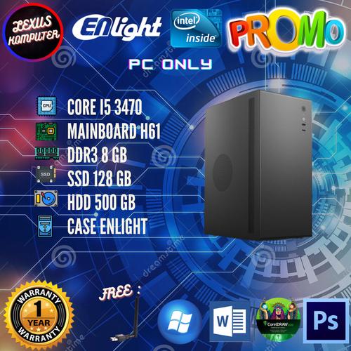 Jual Pc Komputer Rakitan CPU Kantor Admin Office Core I5 3470 Ram 8 GB LX28 - Jakarta Utara ...
