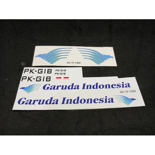 Jual Waterslide Decal Pesawat McDonnell Douglas DC-10 Garuda Indonesia ...