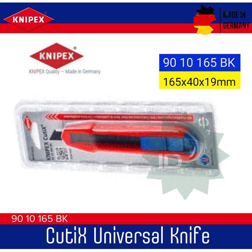 Jual Pisau Cutter 90 10 165 BK Knipex CutiX Universal knife - Jakarta ...