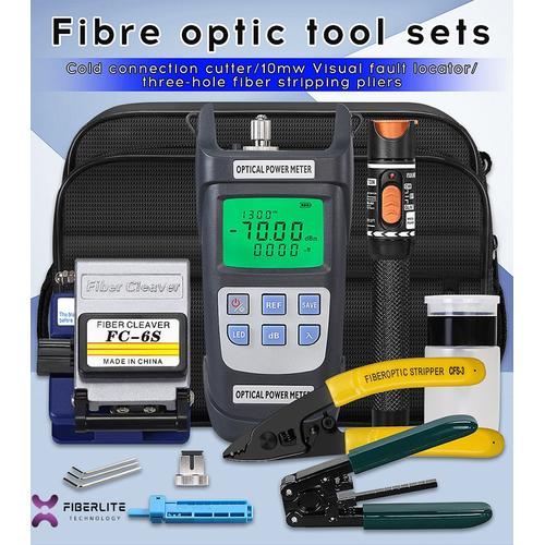 Jual FTTH Fiber Optic Tool Kit Set Toolset FO With Fiber Cleaver -70 ...