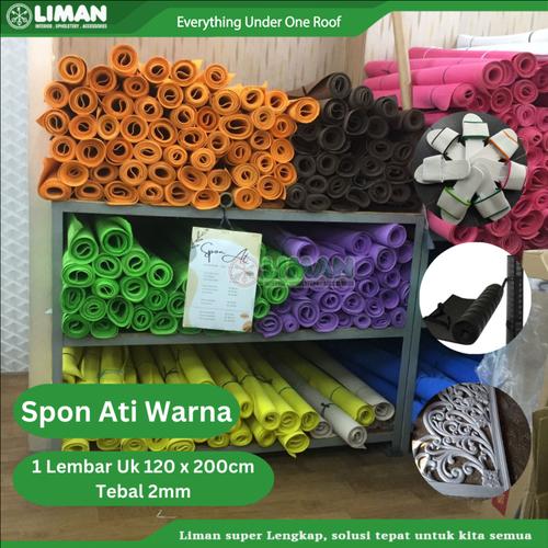 Jual Spon Ati Warna 2mm/Busa Ati/Sponge Eva Foam Lembaran - Hitam ...