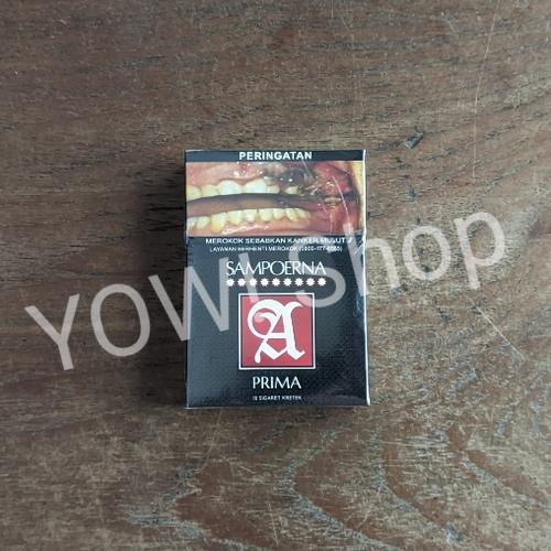 Jual Rokok Sampoerna PRIMA Refill Hitam Kretek Isi 12 batang - 5 pack ...