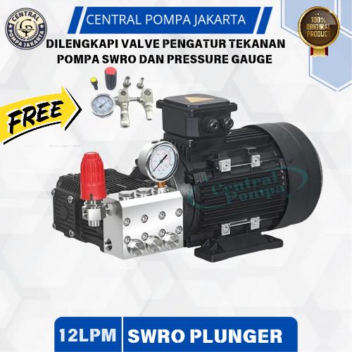 Jual POMPA PLUNGER SWRO 12LPM 100BAR HIGH PRESSURE SEA WATER POMPA ...