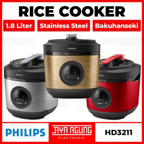Jual PHILIPS Rice Cooker HD3211 Garansi Resmi 2 Tahun 1.8 Liter ...