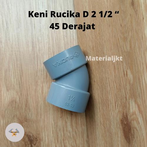 Jual SAMBUNGAN PIPA KENI RUCIKA D 2 1/2 INCH 45 DERAJAT / KENI RUCIKA D 2 1/2 ICH 45 DERAJAT ...