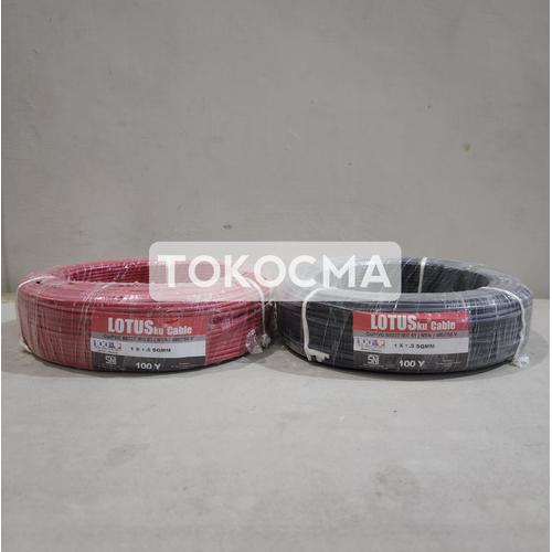 Jual Kabel Listrik Tunggal Kawat NYA 1x1.5 mm 100Y LOTUSKU 1x1,5mm 100Yard - Hitam - Kota Medan ...