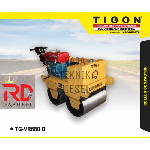 Jual Mesin Baby Roller Compactor Pemadat Jalan Diesel TIGON TG-VR680 D ...