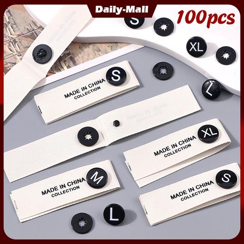 Jual Label Ukuran Baju Size Plastik 100pcs Label Size Baju Label Size ...