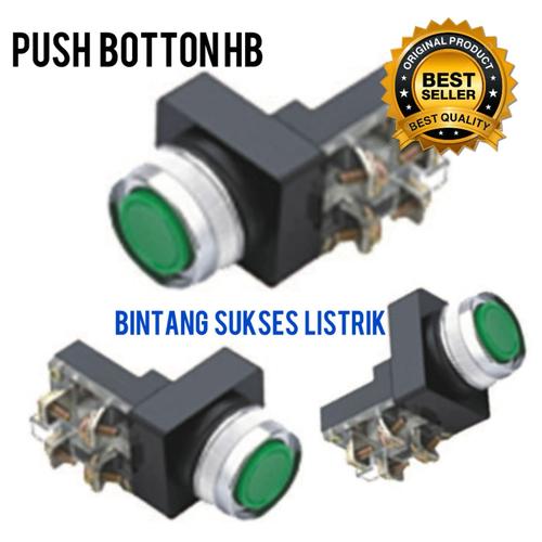Jual ORIGINAL Push Button HB-3011 1NO 1NC Pus Button Diameter 30mm ...
