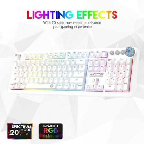 Jual Fantech Maxcore Mk852 Keyboard Mechanical Maxcore Space White Neew ...