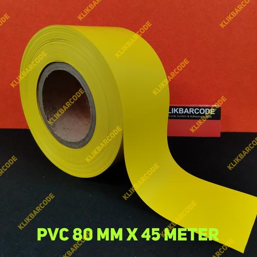 Jual NEW LABEL BARCODE PVC KUNING CONTINUOUS STANDAR KEHUTANAN 80 MM X ...