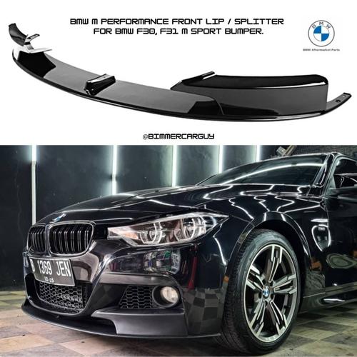 Jual M Performance Front Lip / Splitter for BMW F30, F31 M Sport Bumper ...