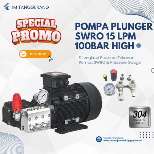 Jual SWRO Plunger Pump high pressure pump 15Lpm Membrane Ro Sea Water ...