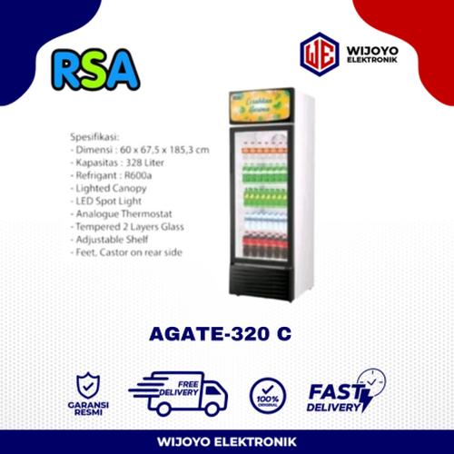 Jual RSA SHOWCASE AGATE 320C 4 RAK (328 Liter) / AGATE 320 C - Jakarta ...