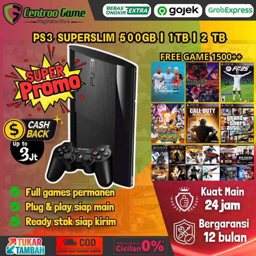 Jual ps3 superslim cfw 500gb-2tb playstation 3 ss ps3 slim ps3 ss fullgame - Kab. Sleman ...