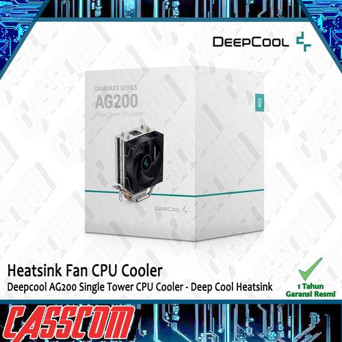 Jual Deepcool AG200 Single Tower CPU Cooler - Deep Cool Heatsink Fan PC ...