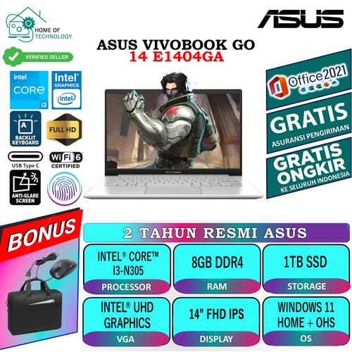 Jual Asus vivobook Go 14 E1404 i3 N305 8GB 512GB SSD FHD FingerPrint ...