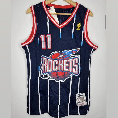 Jual JERSEY BAJU BASKET NBA CLASSIC HOUSTON ROCKETS 11 YAO MING BIRU ...