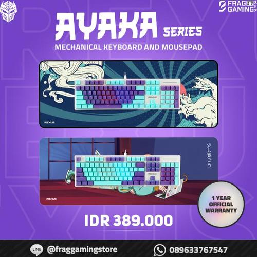 Jual Rexus Ayaka Keyboard Mousepad Bundle Series Fullsize Rexusayaka ...